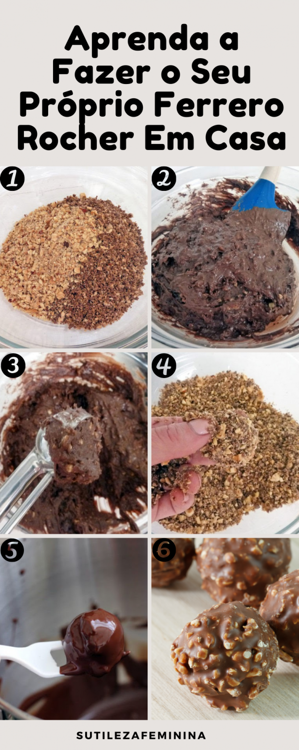 Aprenda a Fazer o Seu Próprio Ferrero Rocher Em Casa
