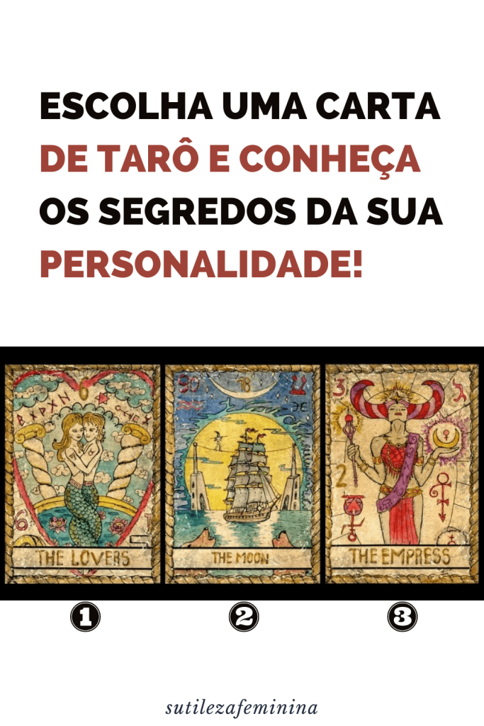 Escolha uma carta de tarô e conheça os segredos da sua personalidade!
