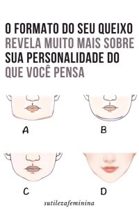 O formato do seu queixo revela muito mais sobre sua personalidade do ...