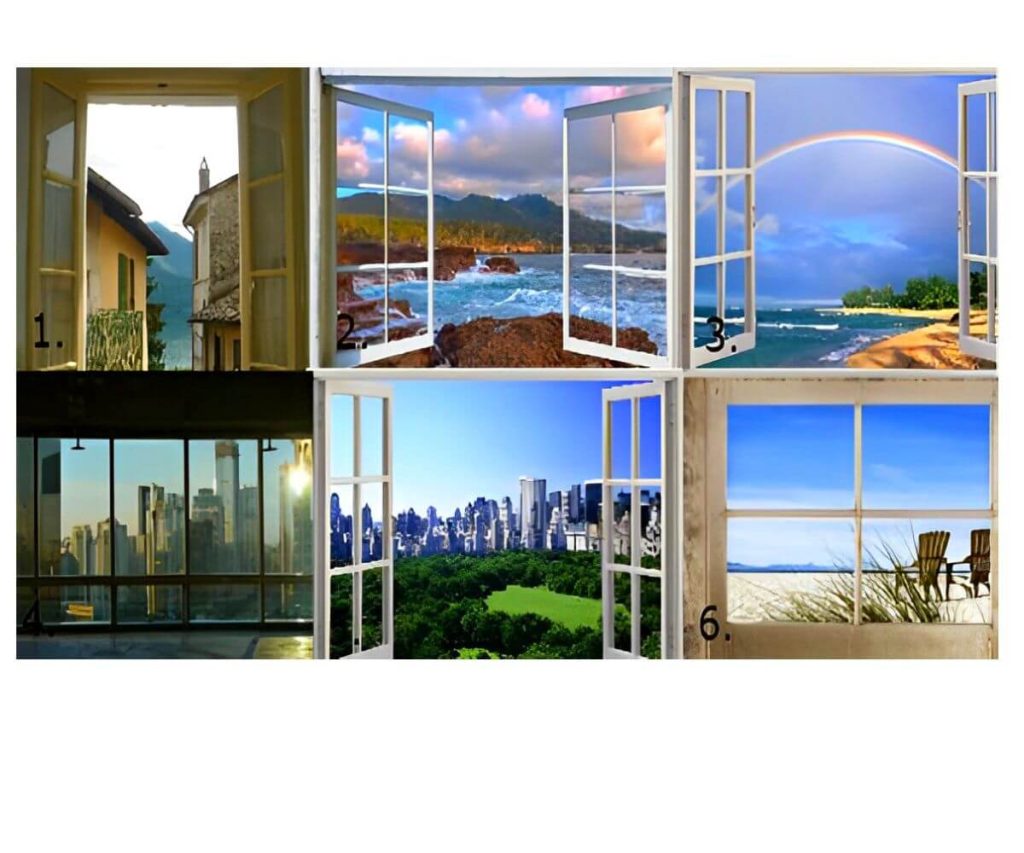 Qual vista você gostaria de ver da sua janela? Sua escolha reflete sua ...